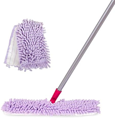 REYNRA Mopa Sacudidor de Pisos 2 en 1 Seco y Húmedos, con Micro Fibra ...