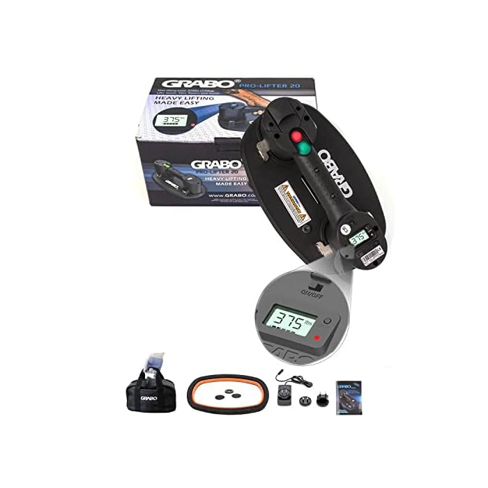Buy GRABO Pro Lifter 20 Electric Vacuum Suction Cup with Digtital ...