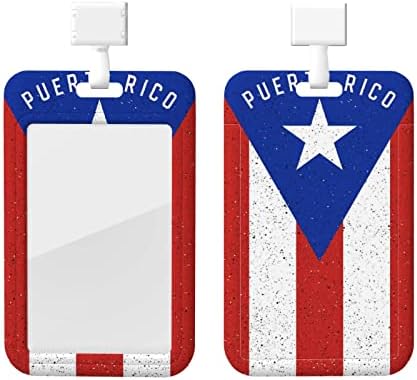 Amazon.com : Puerto Rico Id Badge Holder with Lanyard Vertical Badges ...