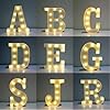 Alphabet LED Letters Light Up Numbers White Plastic Letters Standing ...