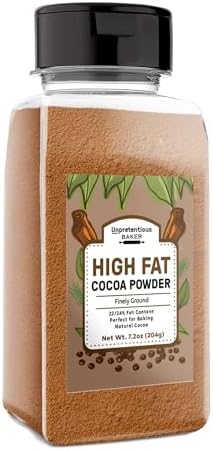 Amazon.com : Unpretentious High Fat Cocoa Powder, Smooth & Natural, 22 ...