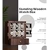Amazon.com: Homde Watch Box Wooden Display: Large Wood Storage for Men ...