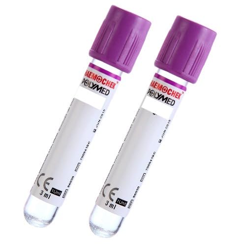 EDTA Blood Collection Vials, 0.5ml, Stainless Steel, Pack of 2 : Amazon ...