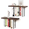 Amazon.com: BUTUNITA Floating Bookshelves for Wall, Rustic Wood Hanging ...