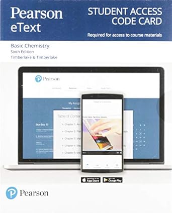 Buy Pearson Etext Basic Chemistry Access Card Book Online at Low Prices ...