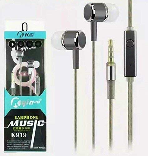 KIN Extreme Sporty Rugged Earphone with Mic & Gold Plated for Andriod ...