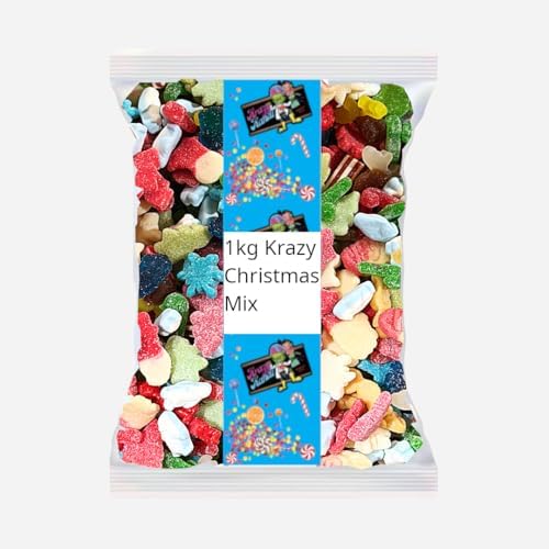 Krazy Kandi Christmas Sweet Mix 1kg - Festive Candy Assortment for ...