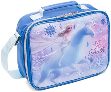 Amazon.com: Disney Frozen Lunch Box Elsa And Anna 2-Sided Design ...