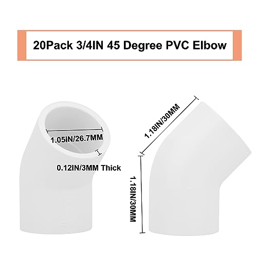 Codos De PVC De 45 Grados - Ferreteria Y Herramientas