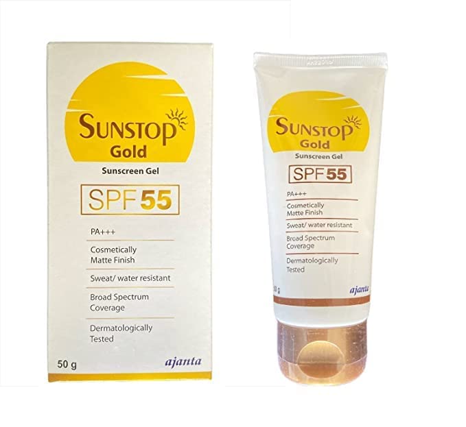 SUNSTOP GOLD SUNSCREEN SPF 55 [50GM] : Amazon.in: Beauty