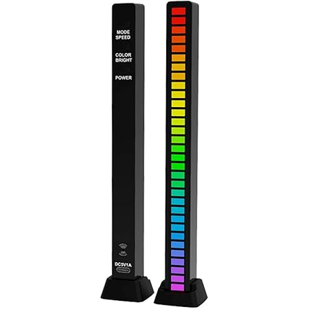 2Pcs Atmosphere Rhythm Light, 32Bit RGB Voice-Activated Music Rhythm ...