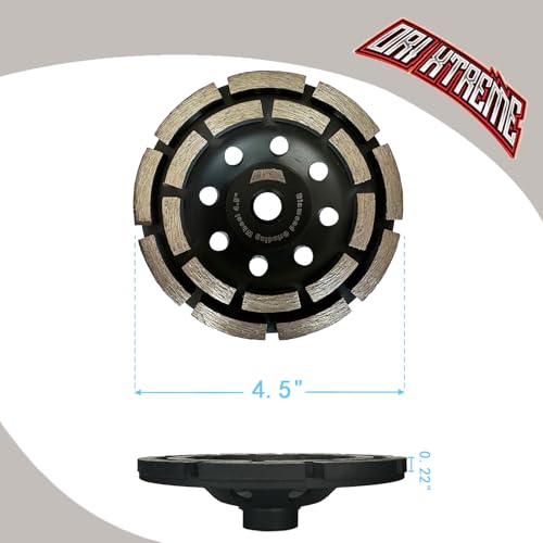 Buy ORIXTREME 4 1/2 Inch Double Row Diamond Cup Wheel for Grinding and ...