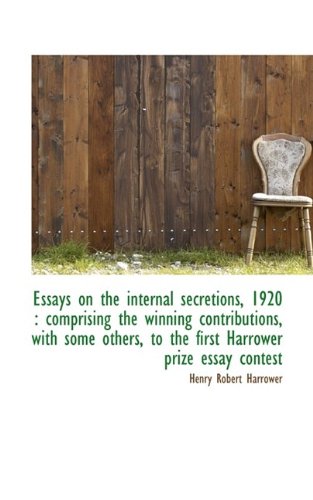Amazon.com: Essays on the internal secretions, 1920: comprising the ...