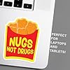 Amazon.com - Nugs Not Drugs Funny Decal Sticker - Chicken Nuggets - for ...