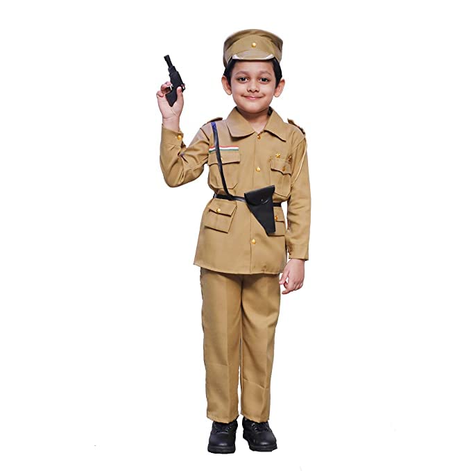 Buy SSN BOUTIQUE Police Dress/Costume for Kids Fancy Dress Costume (3-4 ...