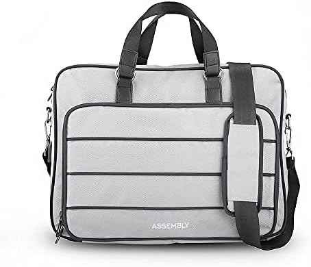 THE ASSEMBLY Laptop Messenger Bag with Padded Laptop Compartment | USB ...