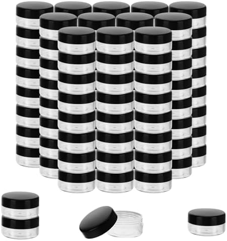 JOIKIT 100 PCS 10g/10ml Plastic Sample Pots, Small Plastic Pot Jars ...