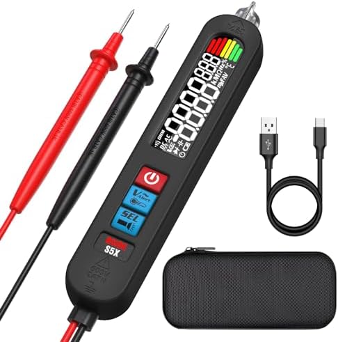 BSIDE S5X Rechargeable Digital Multimeter Pen Non-Contact Voltage ...