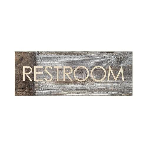 Amazon.com: Authentic Reclaimed Barnwood Restroom Sign - Rustic ...