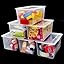 ABBAware 6 Pack Storage Boxes with Lids, Small Storage Box, Plastic ...