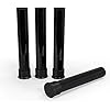 Vispronet 10.75in Table Risers (4) Black PVC Pipes with Caps, Fits ...