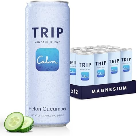 Amazon.com : TRIP Lightly Sparkling Adaptogen Drink, Non Alcoholic Drink with Magnesium ...