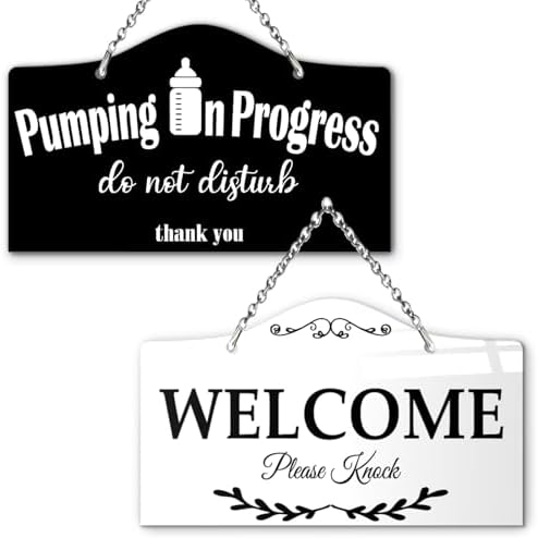 Amazon.com : 9"x5.35" Pumping in Progress Hanging Door Knobs Hanger or ...