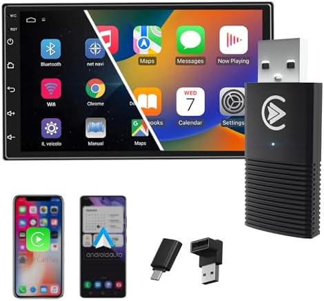 CRUST AutoLink W20 Car Wireless Android Auto & CarPlay Adapter Receiver ...