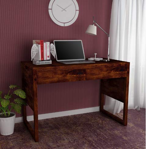 Shilpi Sheesham Wooden Two Drawer Desk for Study & Laptop Table in ...