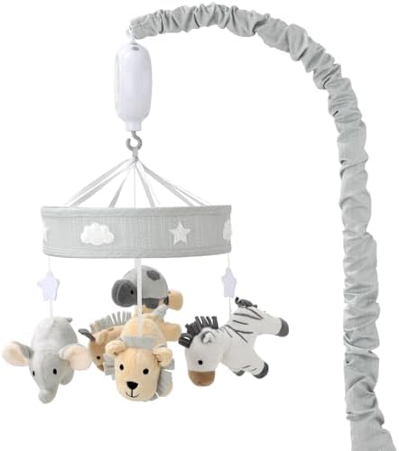 Amazon.com : The Peanutshell Crib Mobile for Boys or Girls - Grey ...