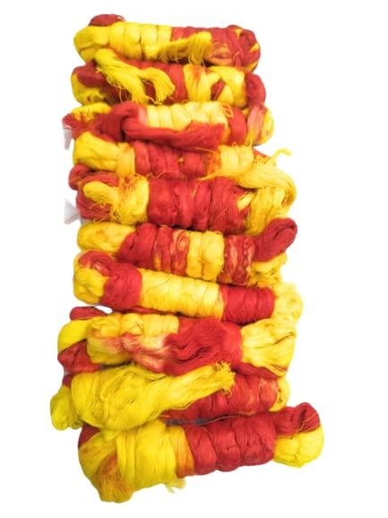 Hookcart Panchrangi Dhagga, Cotton Yarn Roll Dhaga for Pooja, Set of 10 ...