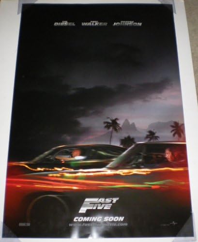 Amazon.com: FAST FIVE MOVIE POSTER 2 Sided ORIGINAL Advance INTL 27x40 ...