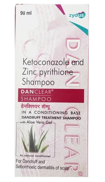 Danclear - Bottle of 90ml Shampoo with Ketoconazole and Zinc Pyrithione ...