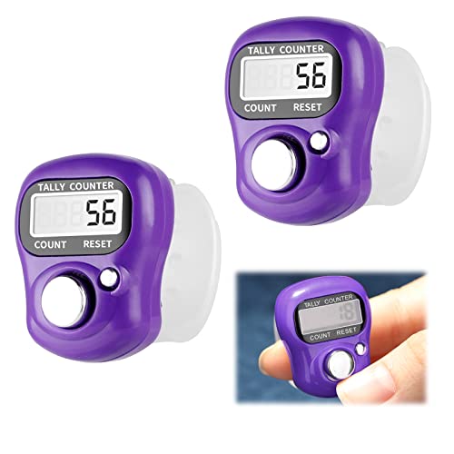 2 Pcs Finger Counters Mini Digital Finger Counter, Counter With 5-digit ...