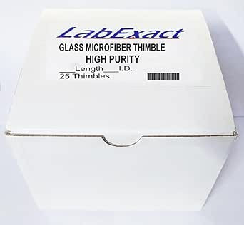 Lab Exact Glass MicroFiber Thimble, 90mm x 19mm (Pack of 25) BY-LABSOUL ...