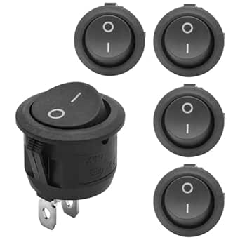 5Pcs 12v Awitch, Toggle Switch, Rocker Switch, Switches, 12v Light ...