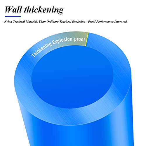 Snapklik.com : Air Line 6mm Od Blue Pneumatic Nylon Tube 32.8ft Air ...