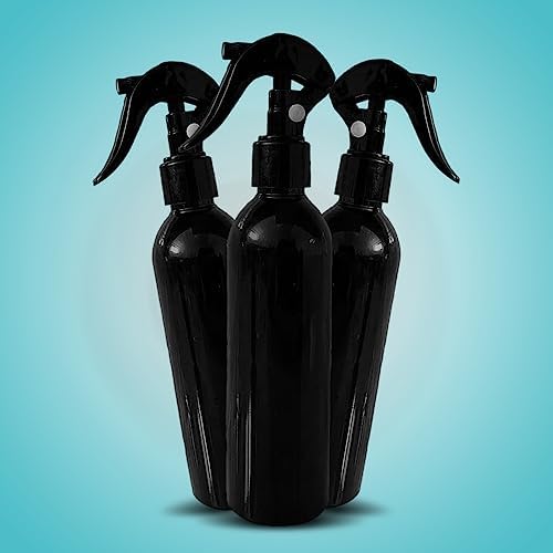 Naturegoon Round Refillable Black Plastic Spray Bottle|Fine Mist Spray ...