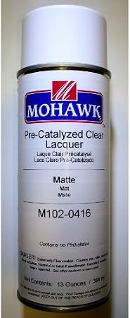Mohawk Pre-Catalyzed Clear Lacquer, Matte Finish, M102-0416, 13 oz ...