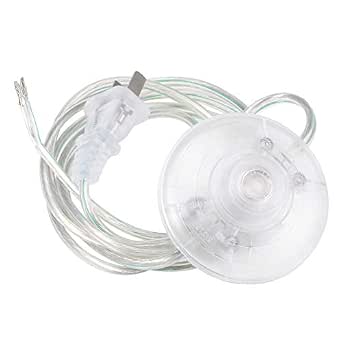 uxcell Inline Foot Pedal Push Button Switch, Round Lamp Light Foot ...