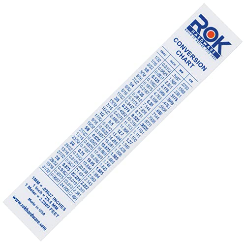 Rok Hardware Measuring Plastic Flexi 6" Easy Read 15 cm English Metric ...