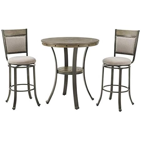 Amazon.com: Powell Furniture Linon Franklin Metal and Wood Pub Table in ...