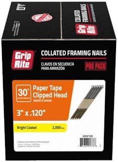 Grip Rite Prime Guard GRP8RH1 30 Degree Paper Tape Offset Round Head ...