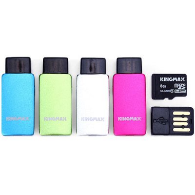 KingMax High Compatibility 2 in 1 OTG Card Reader and 8GB Micro SD Card ...