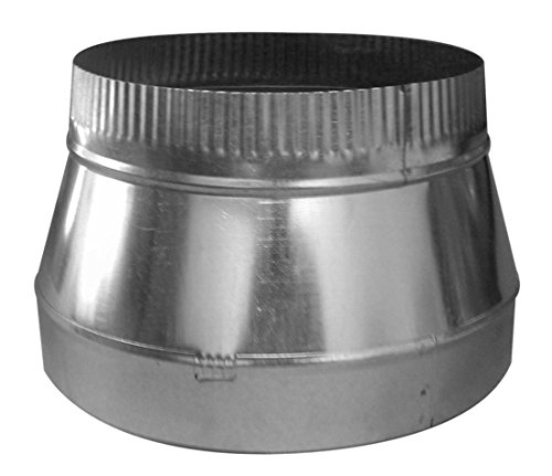 9x8 Duct Reducer 9x8 Inch Galvanized Steel Duct Reducer - 6 Inch Length ...