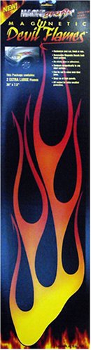 Magnegrafix Magnetic Orange Flame Decals, Pack of 2 : Amazon.in: Car ...