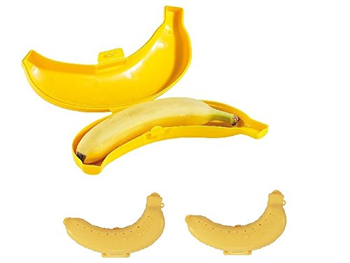 Banana Storage Box Plastic Banana Holder Case Containers For school ...