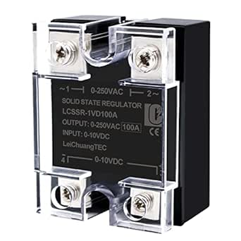 LCLCTC Single Phase Solid State Voltage Regulator Relay (Input 0-10V ...