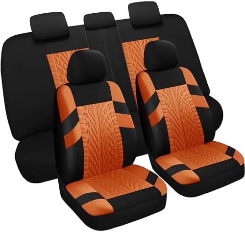 Amazon.com: VarCozy Car Seat Covers Full Set, Front & Split Rear Bench ...