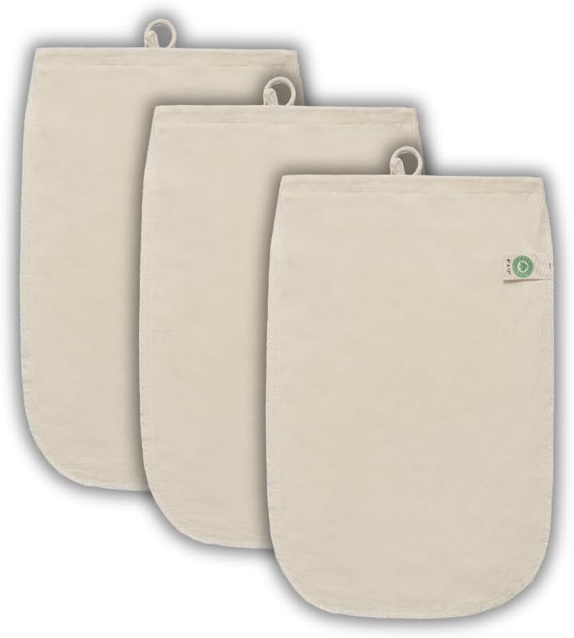 Amazon.com: 3 Pack Reusable Cold Brew Coffee Bags - 100% Organic Cotton ...